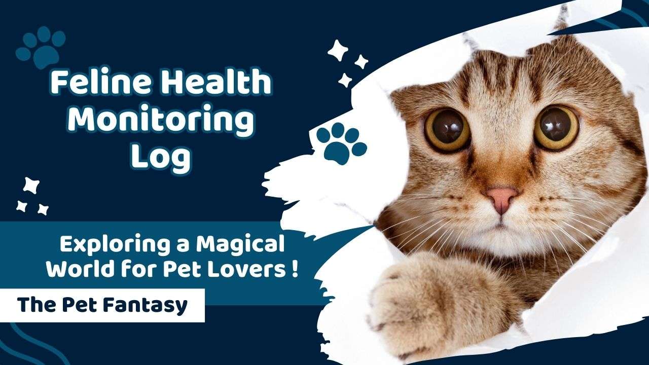 Feline Health Monitoring Log: Track Cat Health Easily