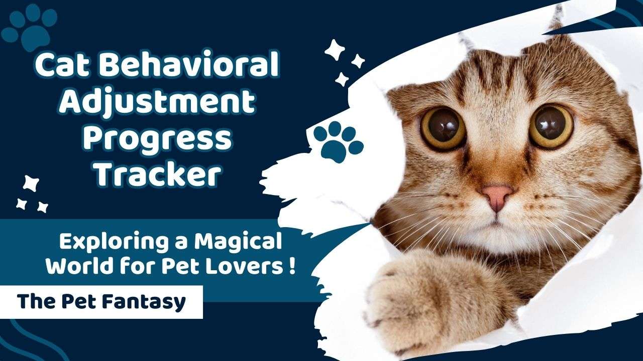 Cat Behavioral Adjustment Progress Tracker for Cats